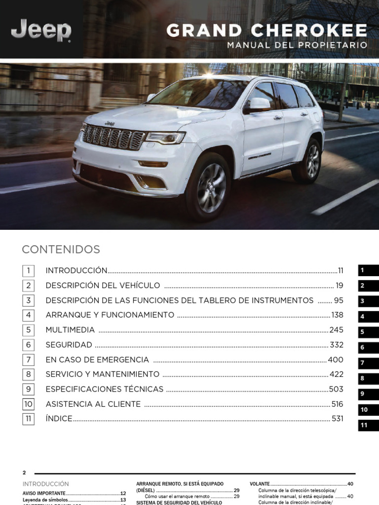 Manual 2021 Grand Cherokee | PDF | Motor diesel | Vehículos terrestres