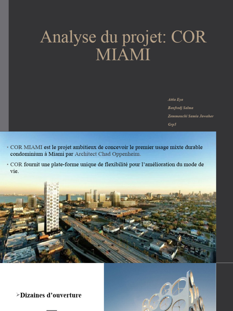 Analyse de COR Miami | PDF | Maison et jardin | Art
