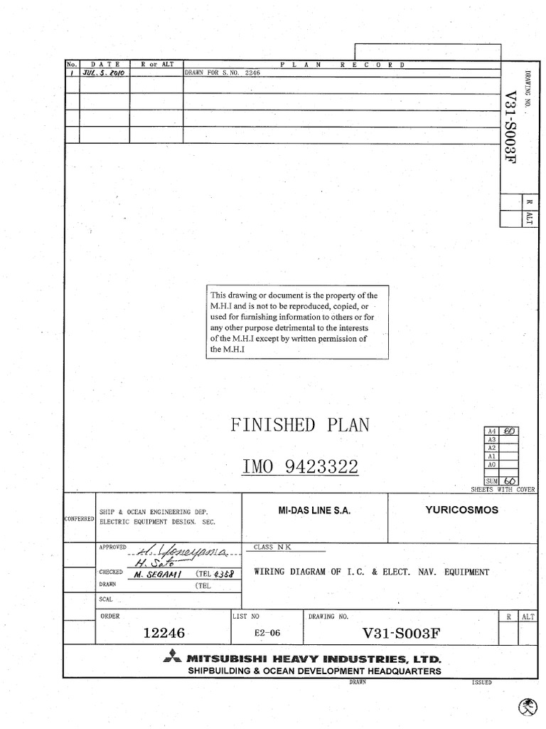 E2-06 Wiring Diagram of IC and Elect Nav Equipment | PDF