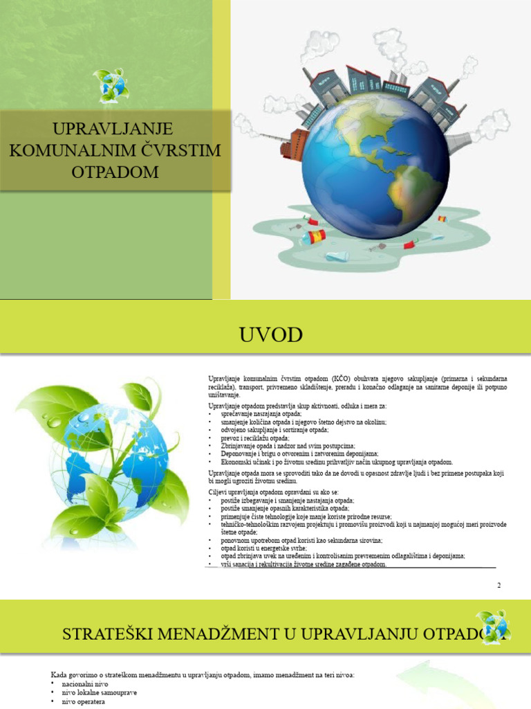 Upravljanje Komunalnim Cvrstim Otpadom | PDF