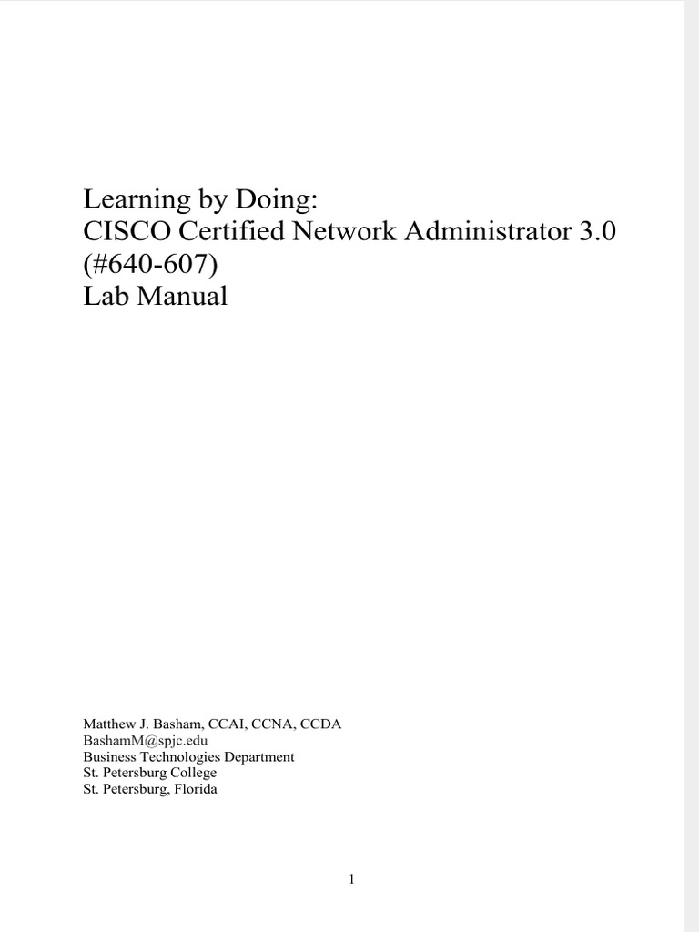 Fdocuments - in Cisco Certified Network Administrator Lab Manual | PDF | Cisco Certifications ...