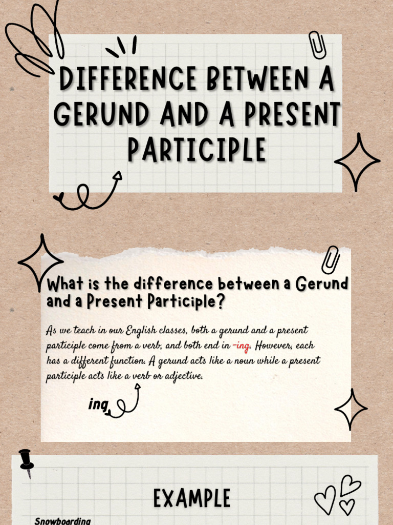 Gerund and Participle | PDF