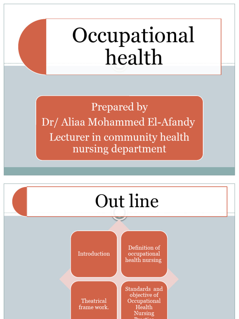 Occupational Health Nursing Guide | PDF | Occupational Safety And ...