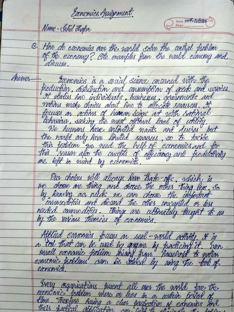 Economics Assignment by Sahil Thapa | PDF Economics Assignment by Sahil Thapa | PDF