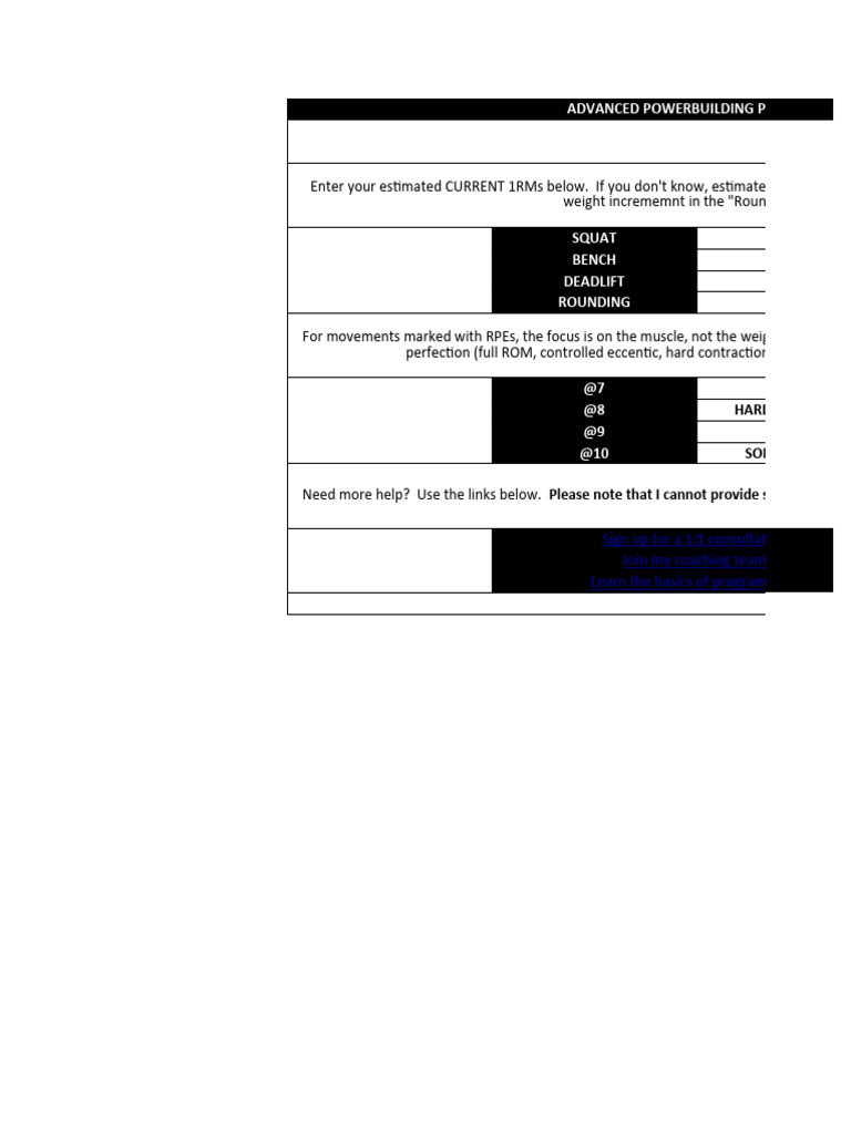 8 Week Powerbuilding | PDF | Strength Training | Athletic Sports