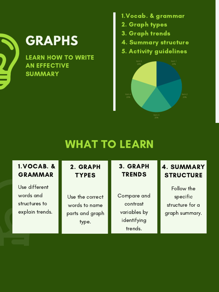 Graph Summary Instructions | Download Free PDF | Adverb | Verb