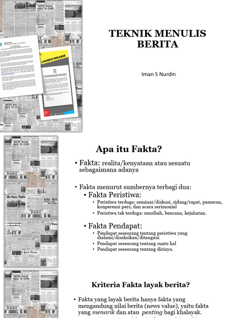 #1 Teknik Menulis Berita | PDF
