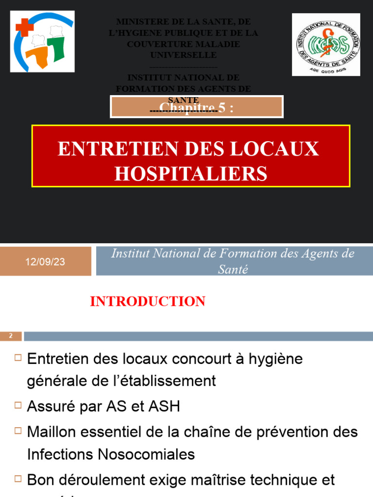 Entretien Des Locaux Hospitaliers | PDF | Hygiène | Infection