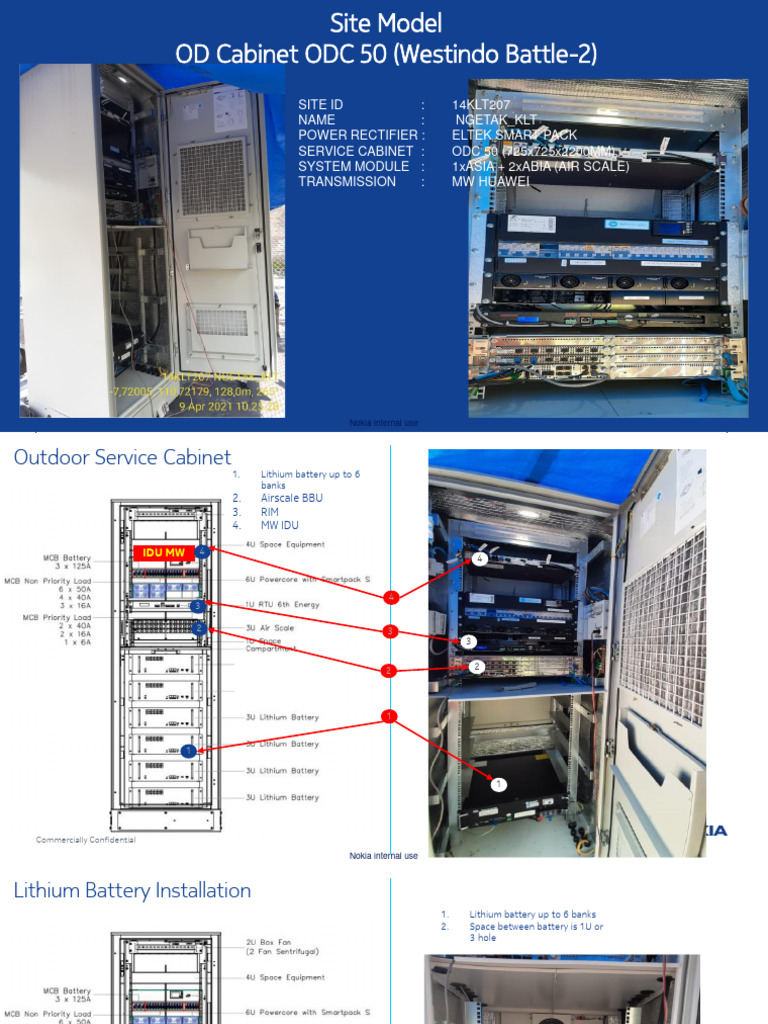 Standar Instalasi - Indosat - Cabinet For Airscale - Westindo - Battle ...