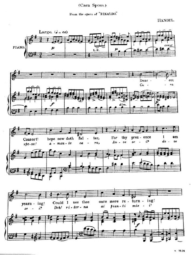 Handel Cara Sposa | PDF