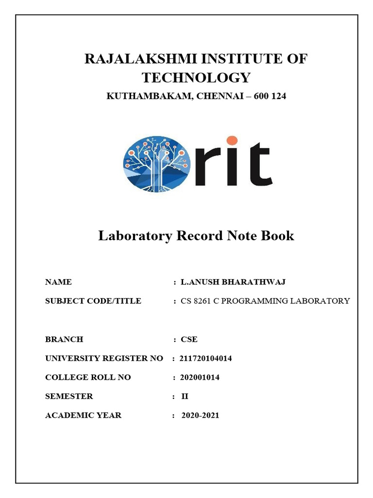 Cs Labmanual | PDF | Computer Programming | Mathematics