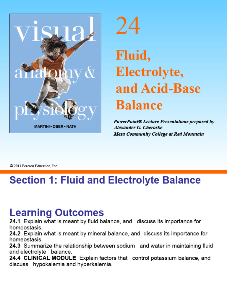 13 Fluid and Electrolyte Balance محاضرة | PDF | Electrolyte | Chemistry