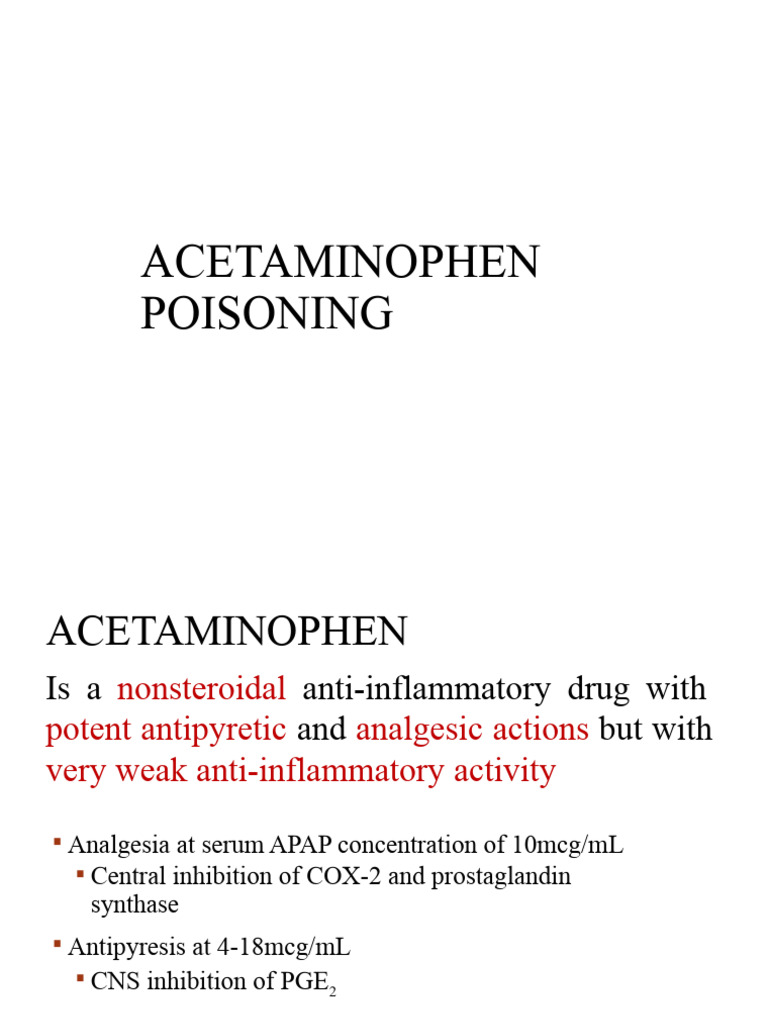 PCM Poisoning | PDF | Drug Metabolism | Organ (Anatomy)