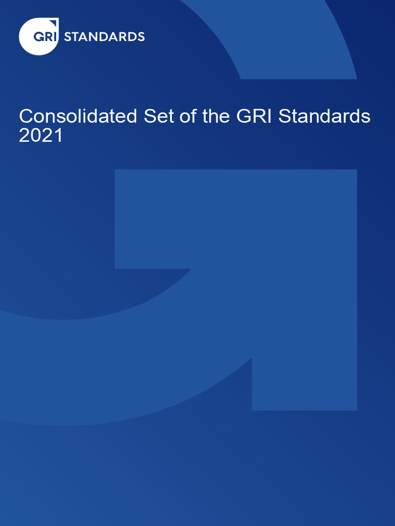 Consolidated Set of The GRI Standards 2021 | PDF | Sustainability | Due ...