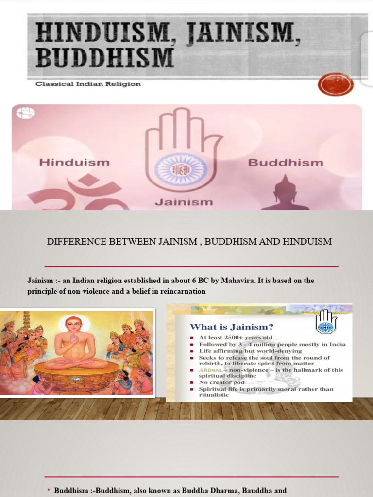 Jainism, Buddhism, Hinduism Differences | PDF | Social Science | Lifestyle