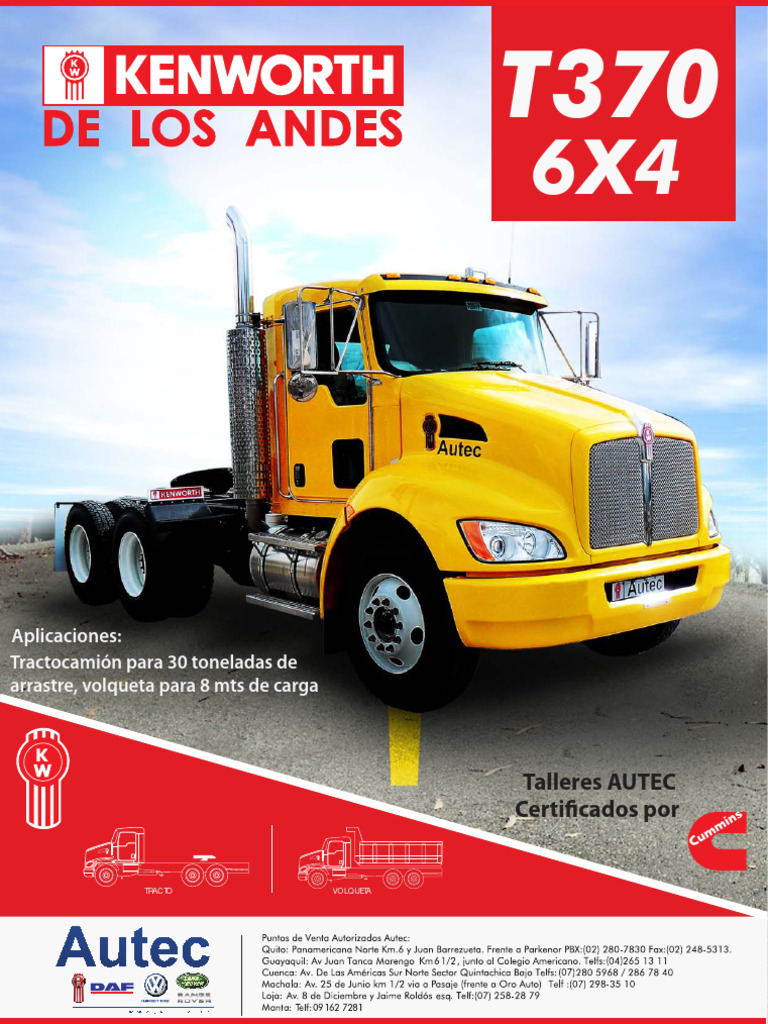 Talleres AUTEC Certificados Por: Tractocamión para 30 Toneladas de ...