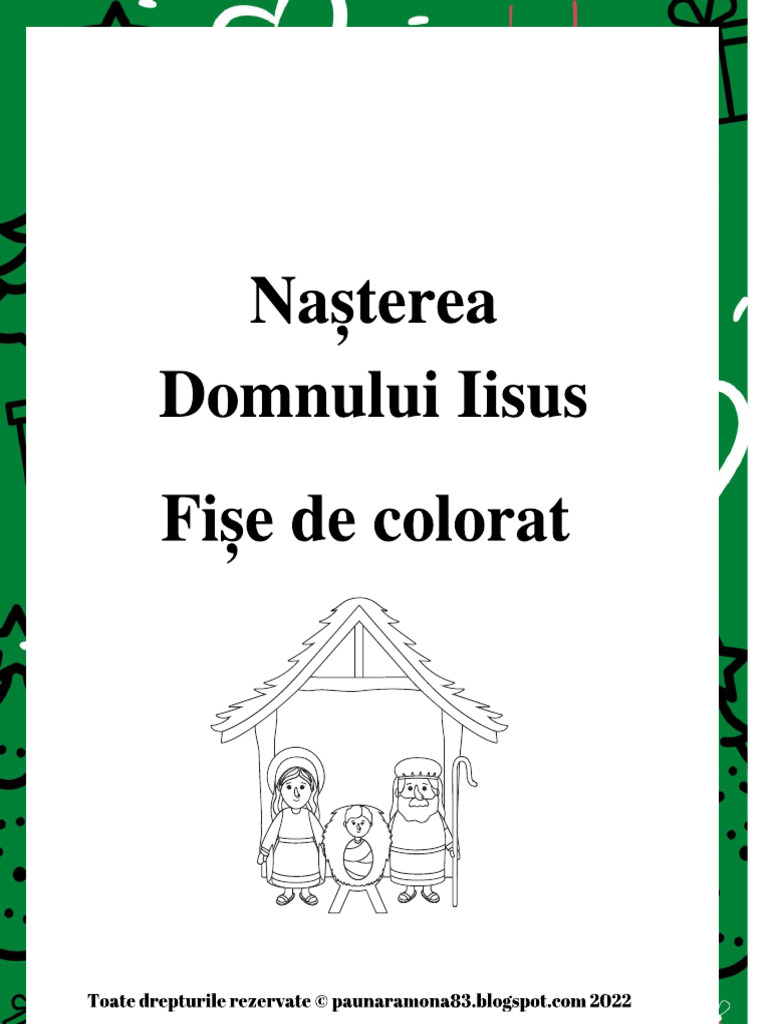 Nasterea Domnului Fise de Colorat | PDF