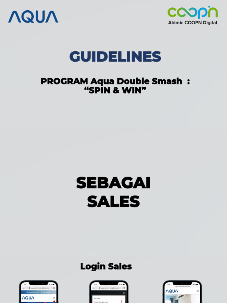 Panduan Program Aqua Spin & Win | PDF | Pengelolaan Keuangan & Uang