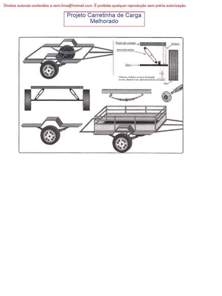 Projeto Carretinha de Carga PDF | PDF