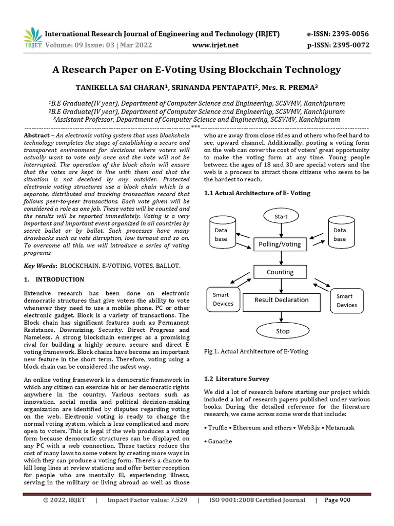 Blockchain Voting Pdf Voting Electronic Voting