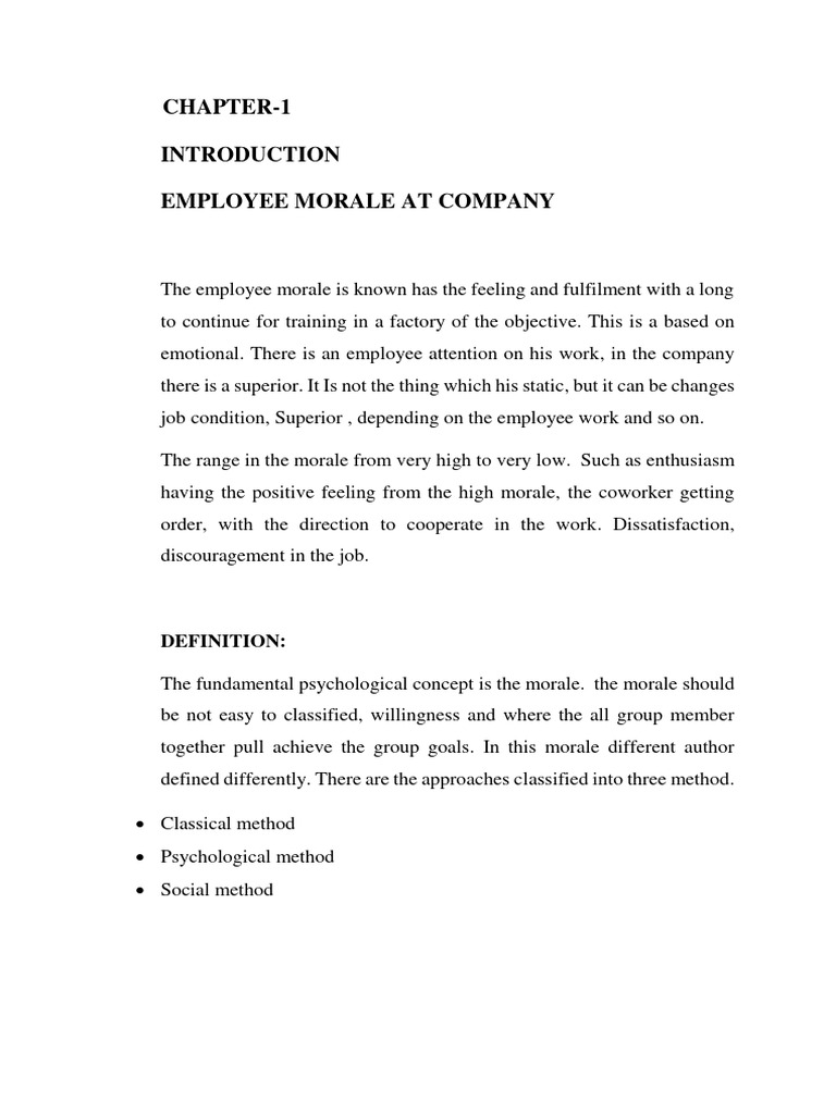 Research On Employee Motivation Report | PDF | Outsourcing | Job ...