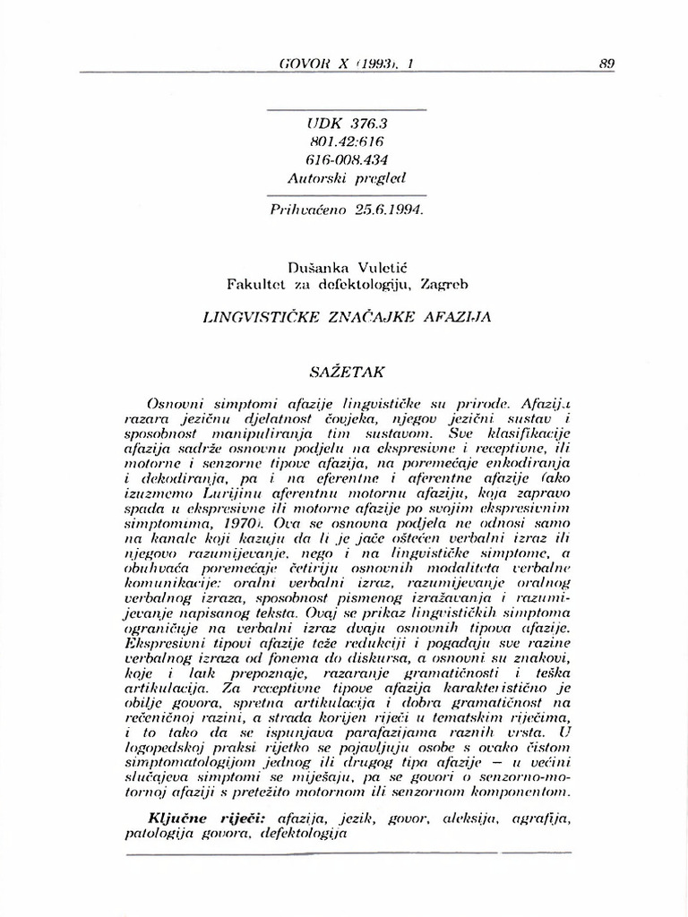 Govor 1993 10 1 89 100 | PDF