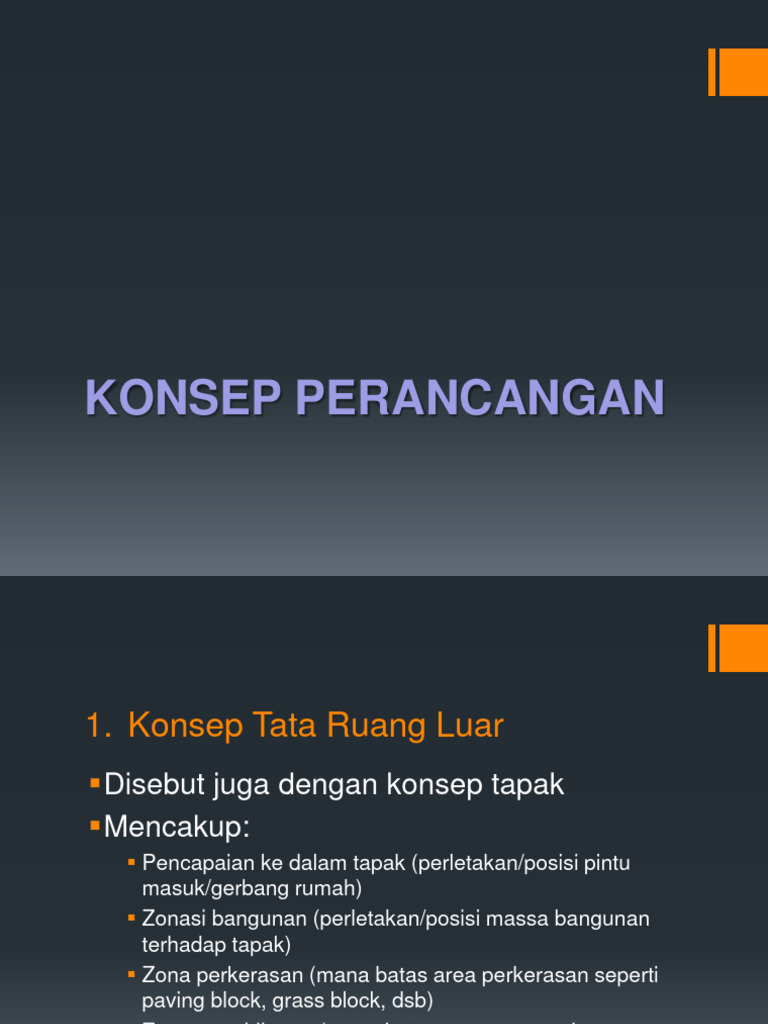 Konsep Perancangan Arsitektur | PDF
