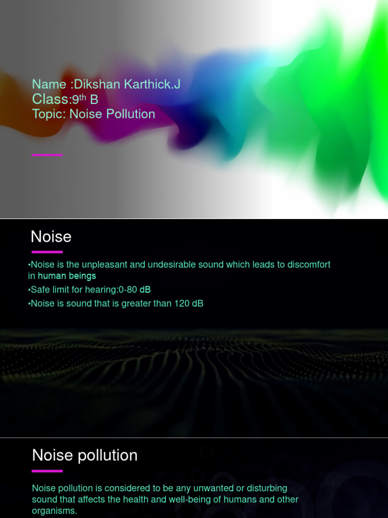 NOISE Pollution | PDF | Sound | Hearing Loss