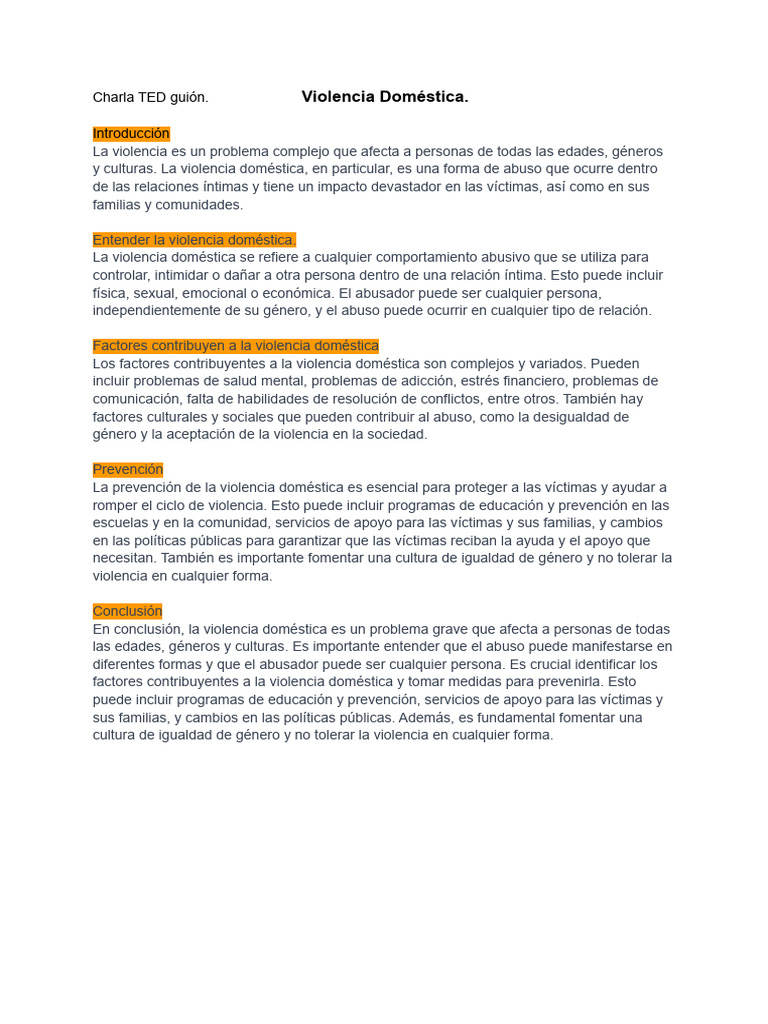 Charla TED | PDF | Ciencias sociales