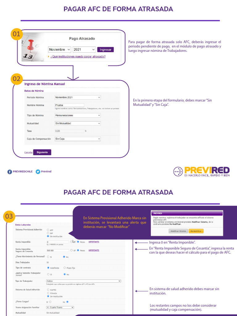 Infografias Pago Atrasado AFC-1 | PDF