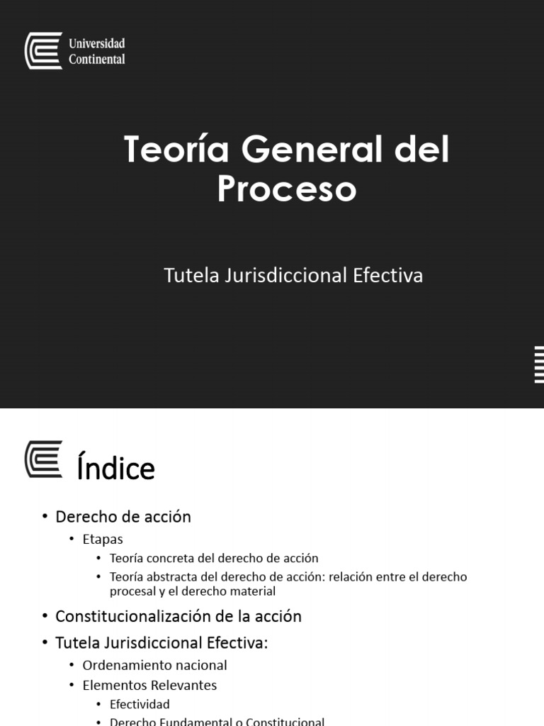 PPT Semana 2 Teoría General del Proceso | PDF | Debido al proceso | Jurisdicción