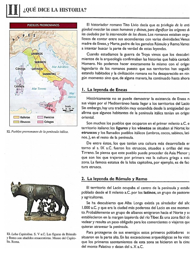 Cultura. 2. La Historia de Roma | PDF
