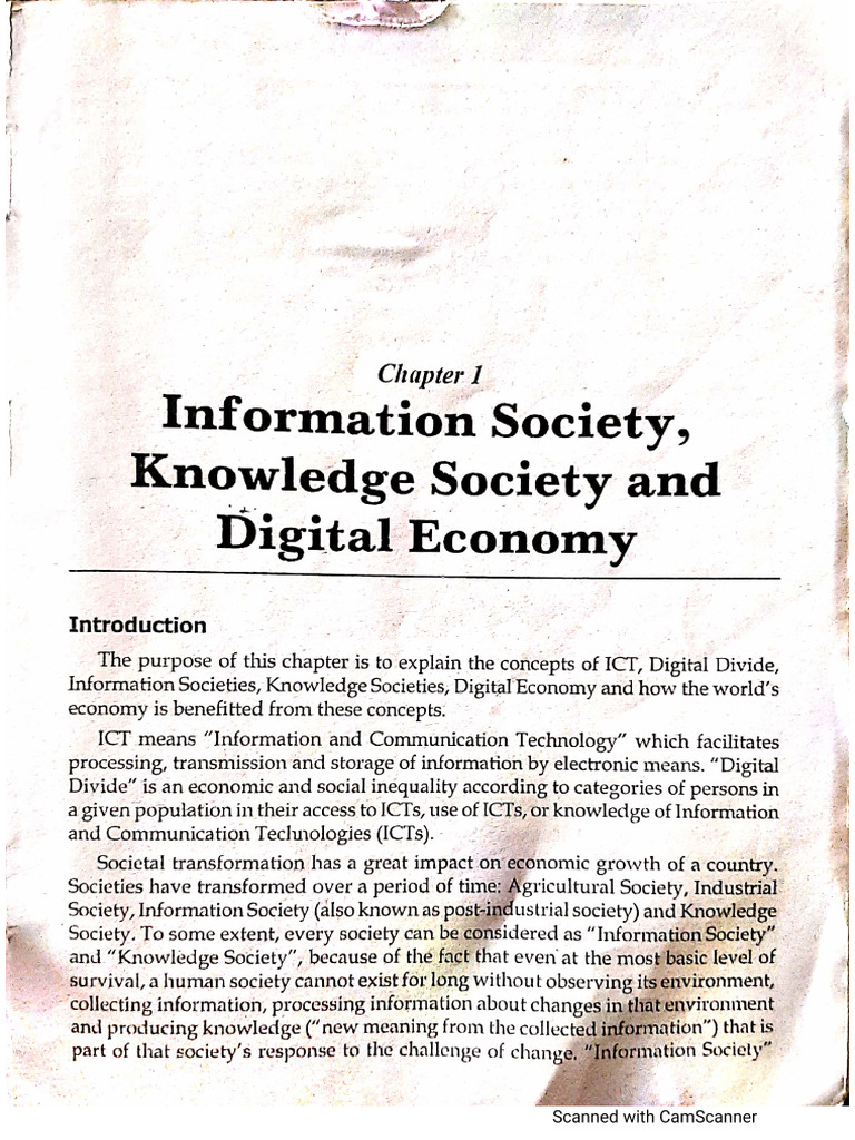 Chapter 1 - Information Society, Knowledge Society and Didgital Economy ...