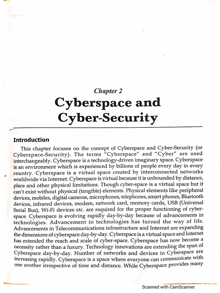 Book Chapter 2-Cyber Space, Cyber Security | PDF