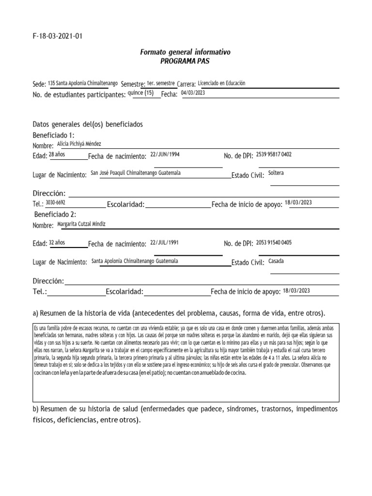 Documento Programa Pas | PDF | Medicina CLINICA