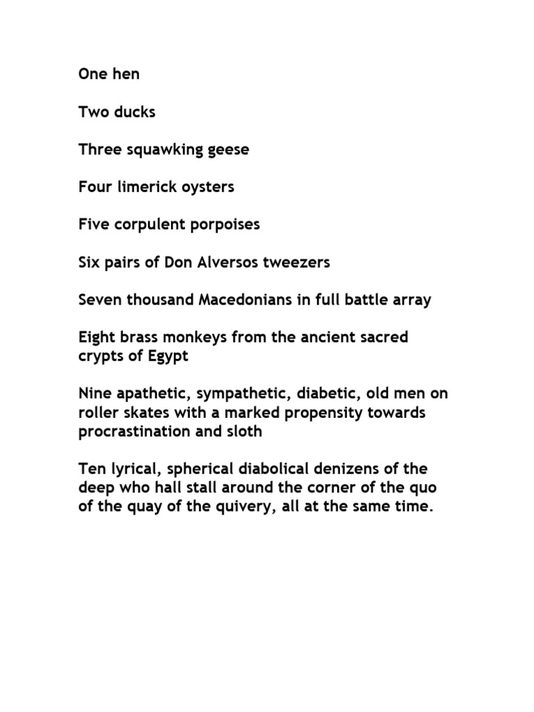 One Hen and Other Limerick Tales | PDF