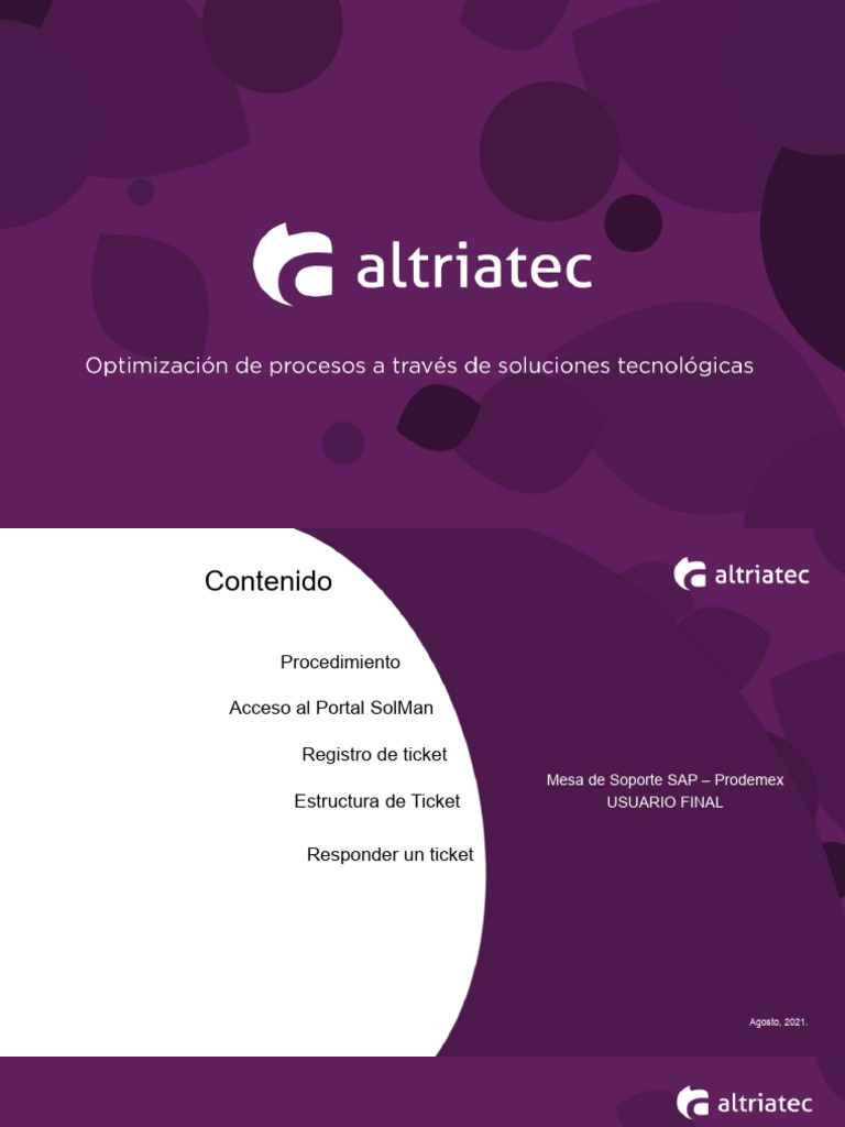 Guía de Uso de Tickets SolMan | PDF | Archivo de computadora | Informática