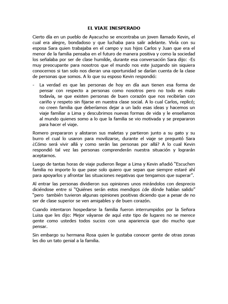 El Viaje Inesperado | PDF