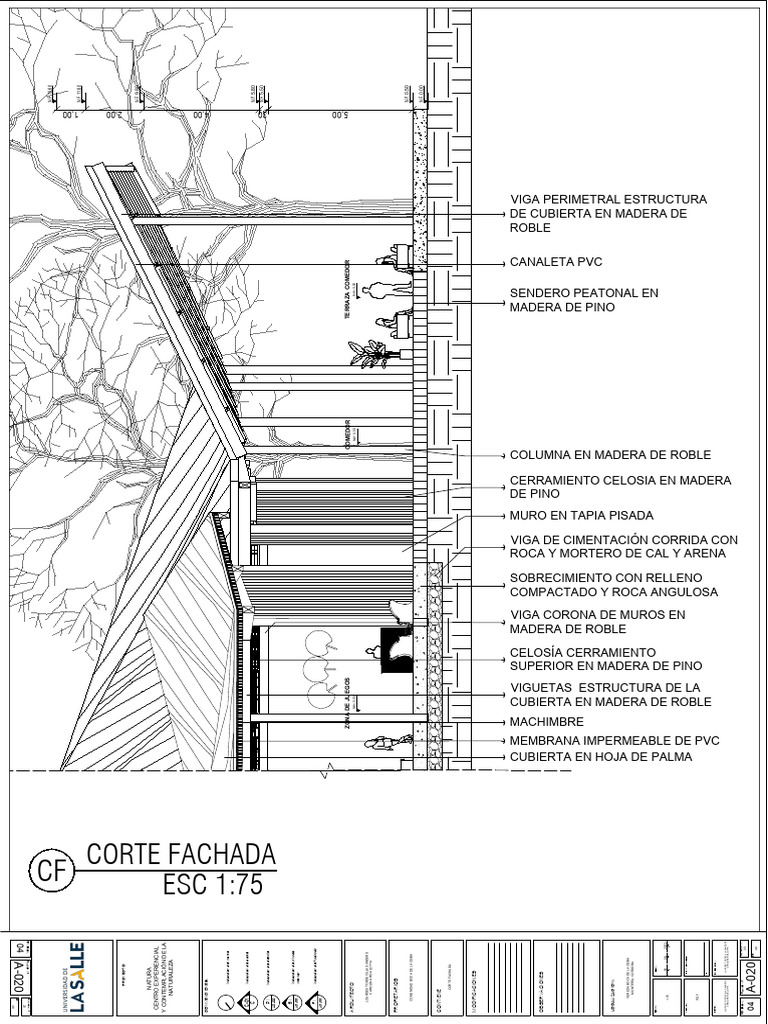 20.corte Fachada B02 | PDF | Ingeniería estructural | Ingeniería de ...