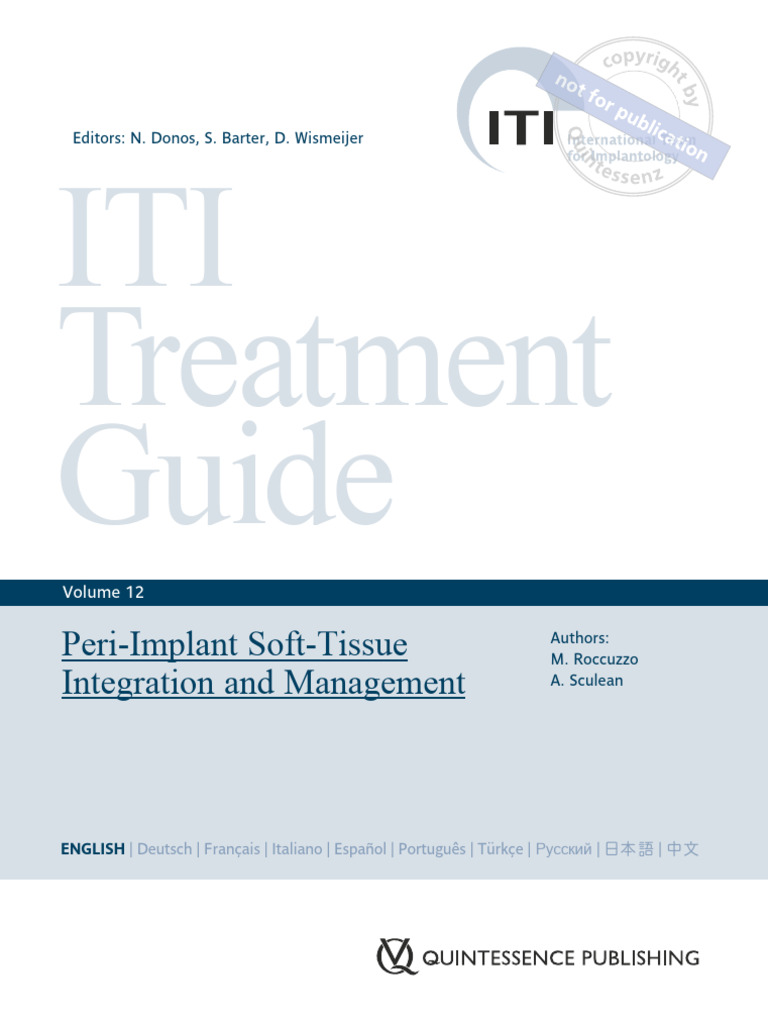 ITI Treatment Guide. Peri-Implant Soft-Tissue Integration and ...