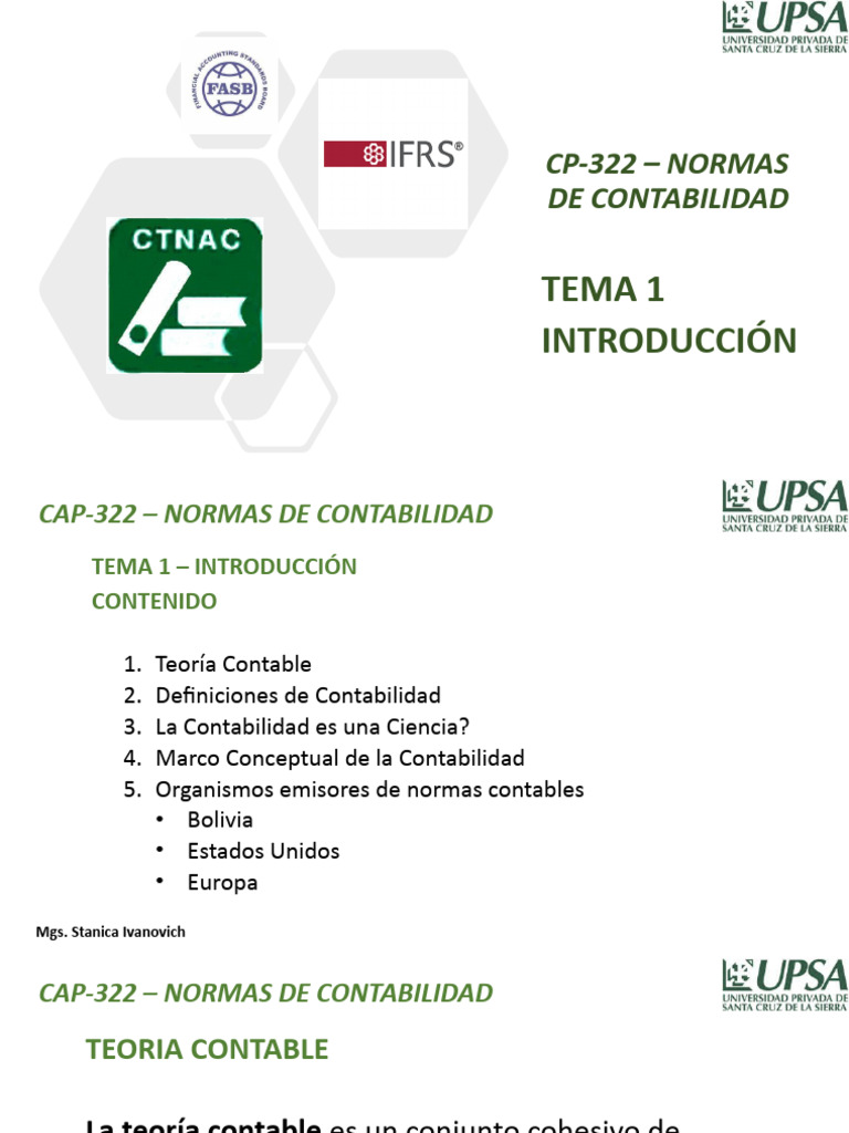 Introducción A La Normativa Contable | PDF | normas internacionales de INFORMACION FINANCIERA ...
