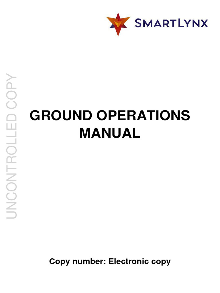 Ground Operations Manual SMARTLYNX | PDF | Transport | Aviation