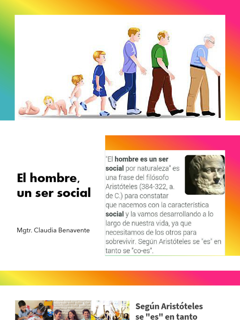 El Hombre: Ser Social por Naturaleza | PDF | Sociedad | Socialización