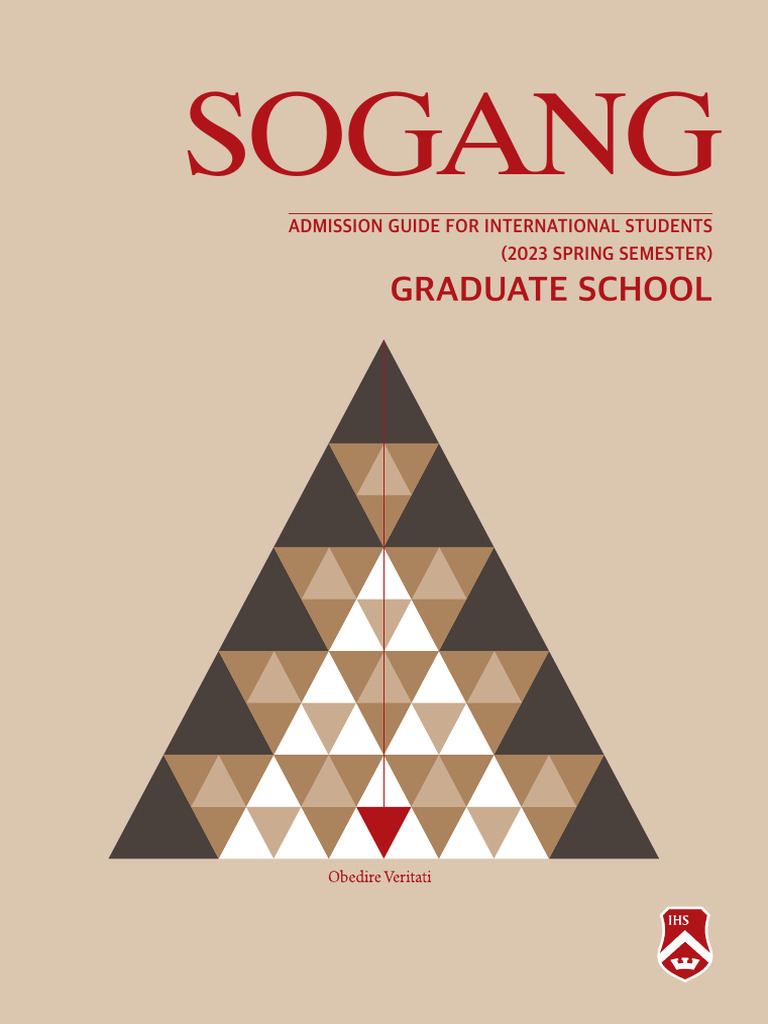 Sogang 2023 Grad School Intl Admission Guide | PDF | Test Of English As ...