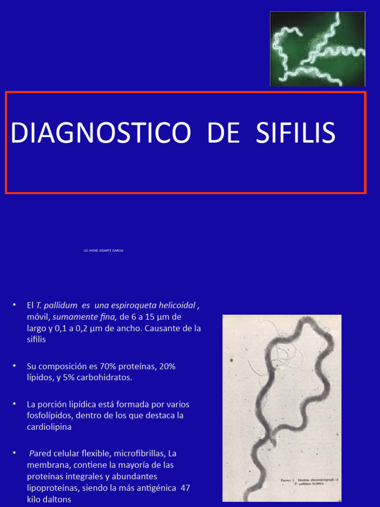 Diagnostico de Sifilis 2 | PDF | Inmunología | Enfermedades y trastornos