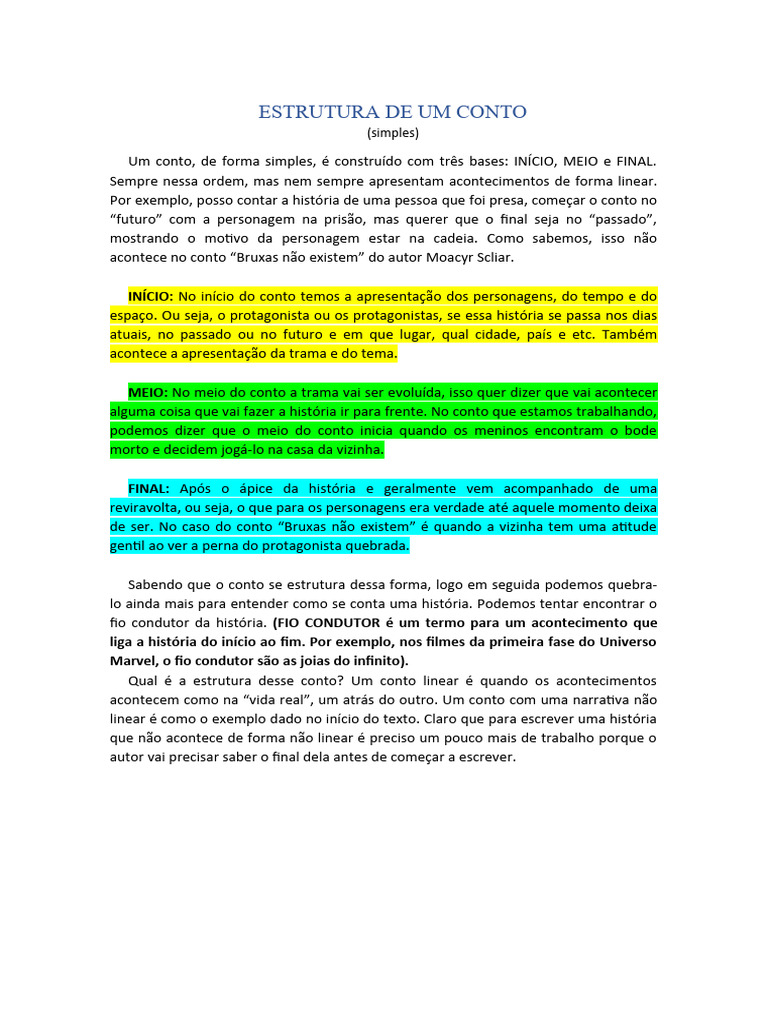 Estrutura de Um Conto | PDF