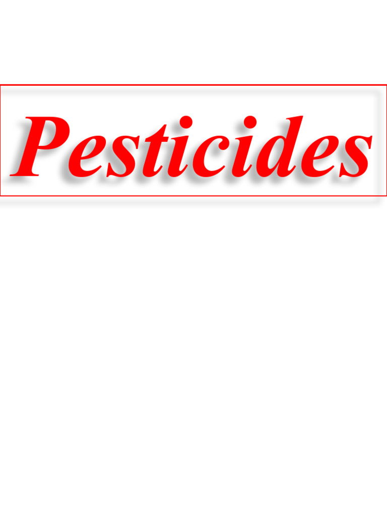 Pestiside S | PDF | Pesticide | Pest (Organism)