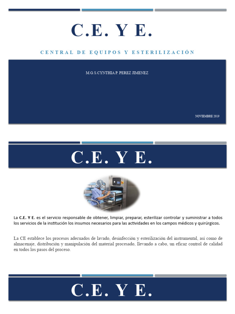 Ceye | PDF | Esterilización (Microbiología) | Vapor de agua