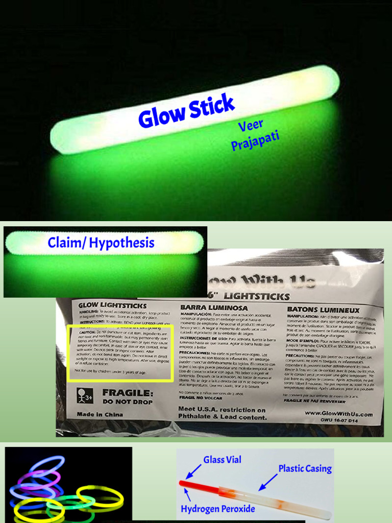 Chemistry Presentation On Glowsticks | PDF | Materials | Chemical ...