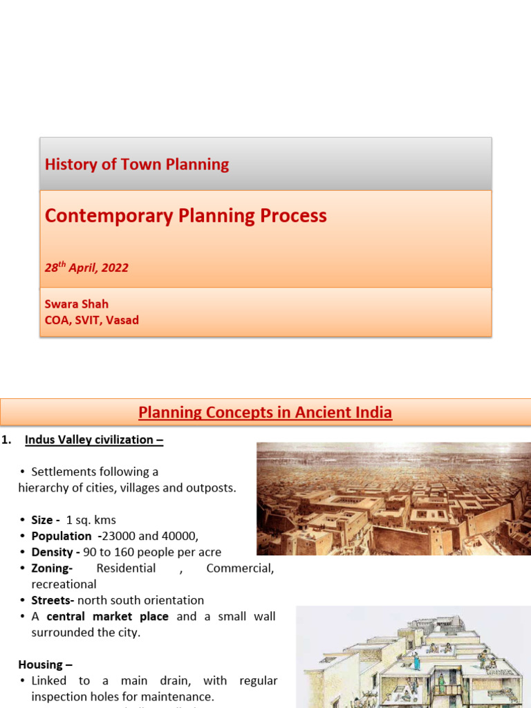 Contemporary Planning Process: History of Town Planning | PDF